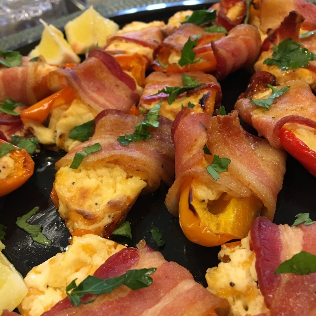 Bacon Wrapped Mini Pepper Poppers – Bon Appetit Mom
